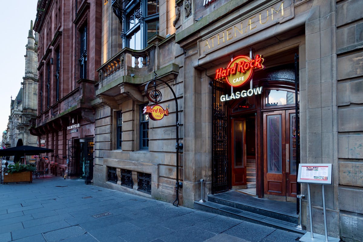 Hard Rock Cafe Glasgow Dining Experience For Two