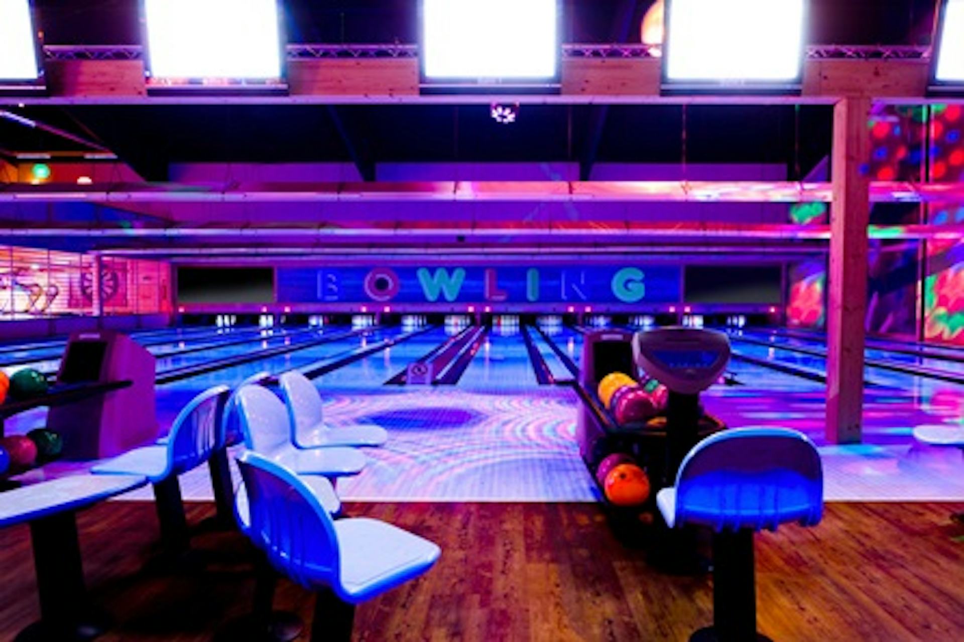Three Games of Bowling with Meal and Drinks for Two at Disco Bowl